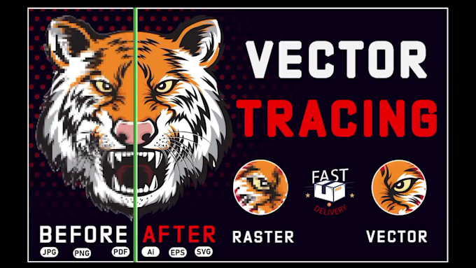 Do vector tracing, redraw, image in vectorize, illustration by Zalzy_aigraphic | Fiverr