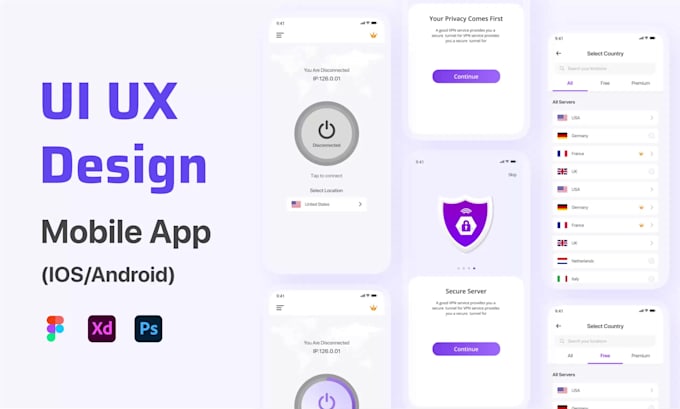 Do mobile app ui ux design for ios and android by Khaledhasan287 | Fiverr