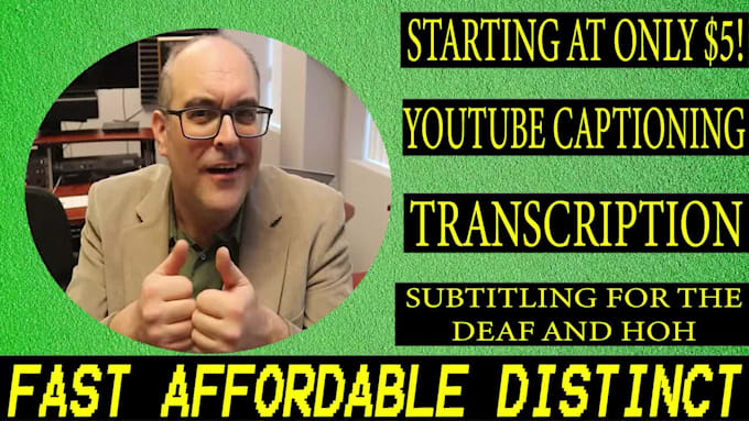 Closed caption your youtube videos for the deaf and hoh by Mattstevens1014 | Fiverr