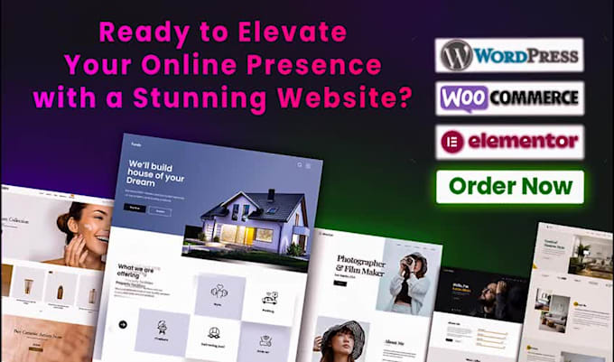 Create premium wordpress website and business website using elementor by Abdullahg12323 | Fiverr