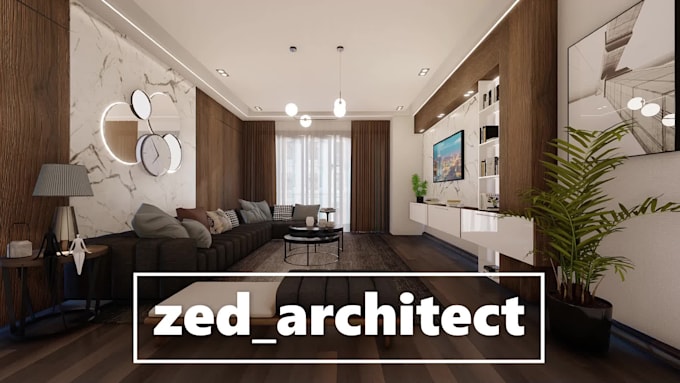Render and model your interior 3d with high quality by Zed_architect | Fiverr