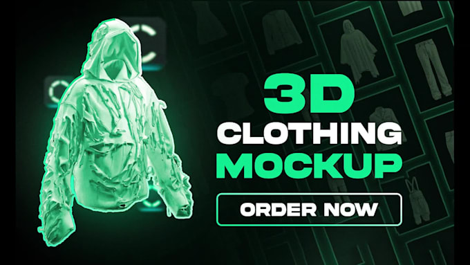 Make 3d clothing mockup simulation of your hoodiee and tshirts by ...