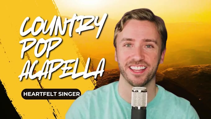 Be your acapella jingle singer, country music, pop singer, songwriter ...