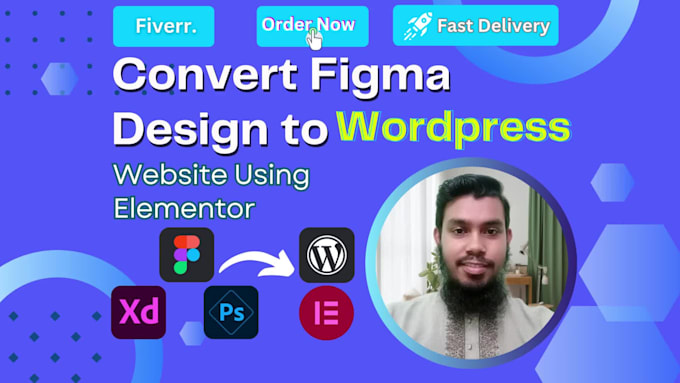 Convert figma to wordpress,figma to elementor,psd to wordpress,xd to wordpress by Masud526018 ...