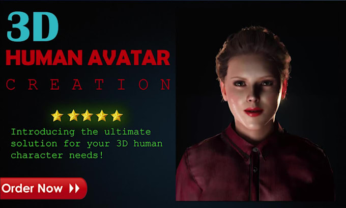 Create a 3d realistic human character for the metaverse from a photo by ...