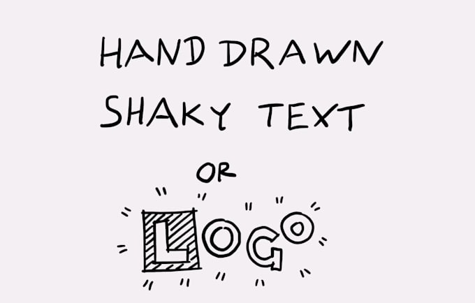 Hand draw animated sketchy wiggly text or your logo for gif video intro ...