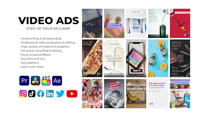 Create stunning video ads to promote your brand, grab attention ...