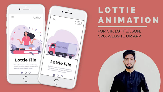 Create custom lottie animation for website or app by Aj_motion | Fiverr
