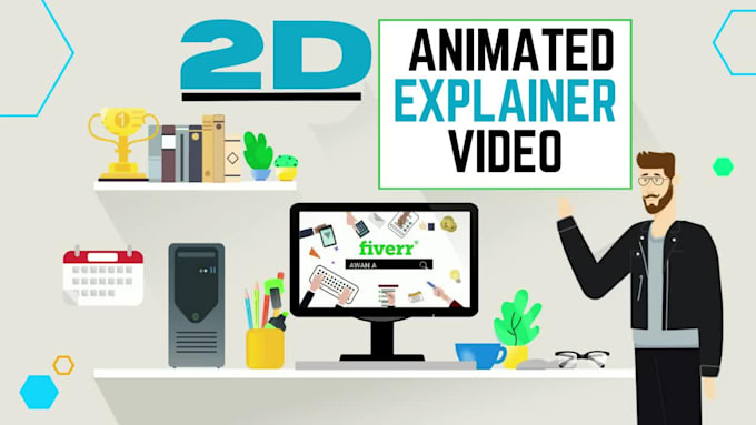 Create 2d animation explainer video, cartoon animation, animated marketing video by Naveed ...