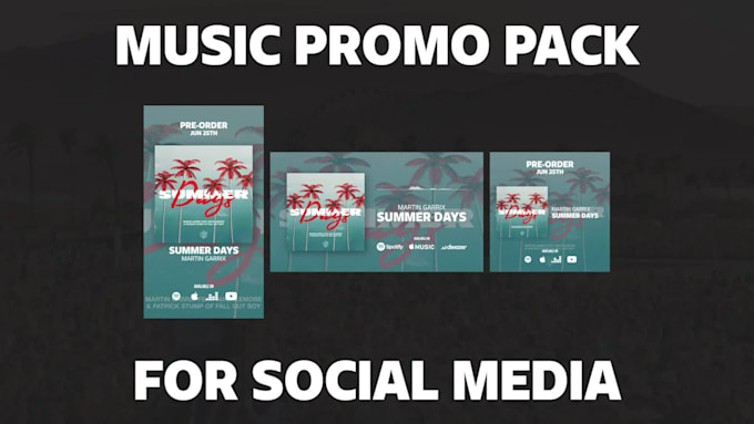 Create a music promo video pack for social media, instagram by ...