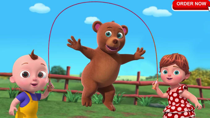 Do 2d 3d animated kids nursery rhymes, kids learning video for your ...