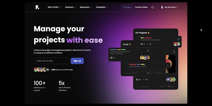 Design an interactive landing page by Adnanedesign | Fiverr