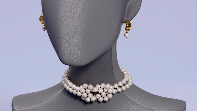 Design and model realistic 3d ring, necklace, earring, jewelry by ...