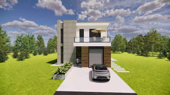 Professional 3d exterior renders for homes businesses by Artur_barabash ...