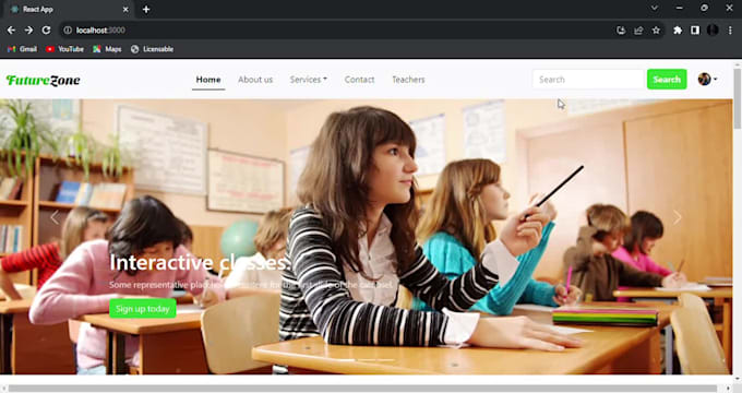 Be Your Frontend Developer Using React Js And Bootstrap By Hanzala166