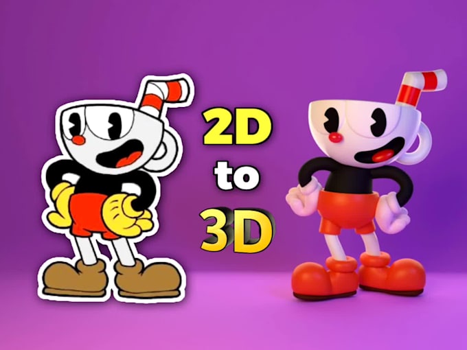 Create 3d illustrations of your characters based on your reference by ...