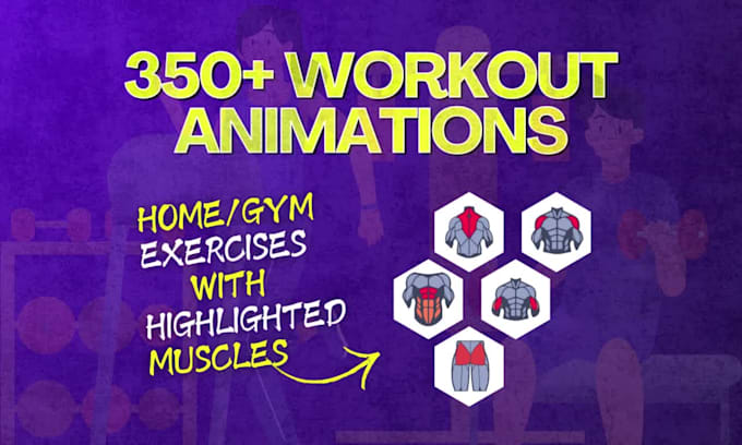 Create 3d workout and fitness animation videos by Heyjadoon | Fiverr