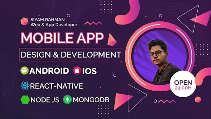 Do mobile app development, ios android app creation, react native app developer by Siyamrh | Fiverr