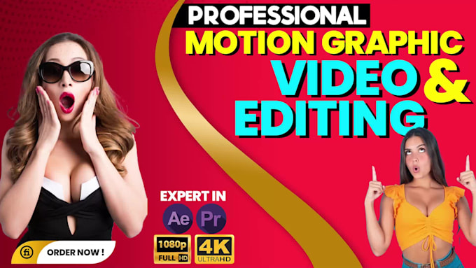 Do professional video editing and motion graphics by Dinu_studio | Fiverr