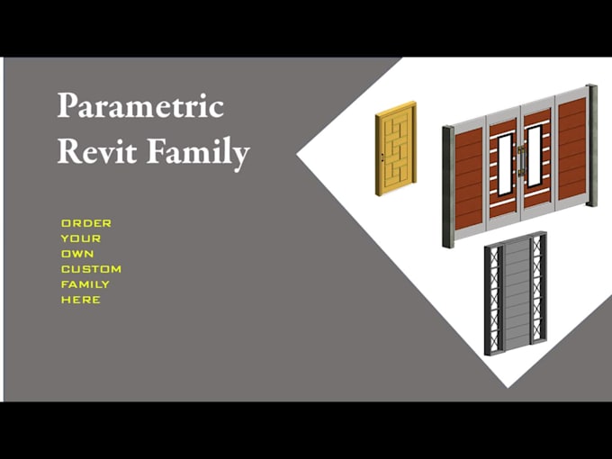 Create parametric custom family in revit by Saleh1165 | Fiverr