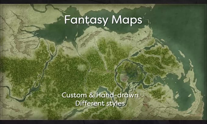 Draw a detailed custom fantasy map for you by Vanthulla | Fiverr