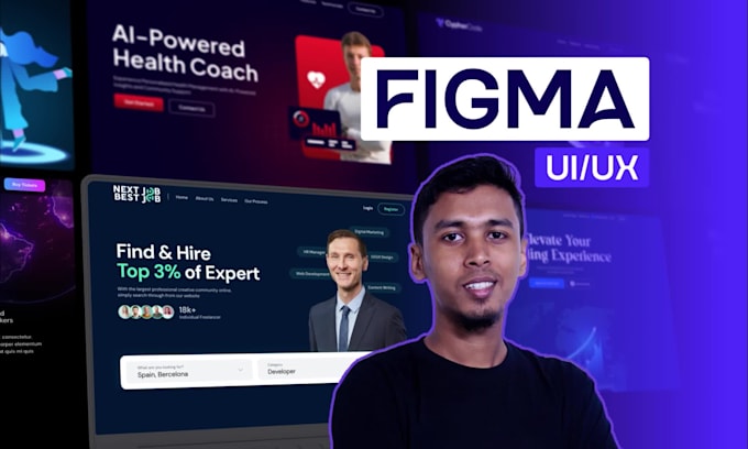Design aesthetic figma landing page, website, ui ux by Thauhid_fahad ...