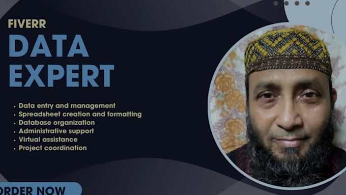 Provide fast and accurate data entry and admin support by Mdrafiqul06 ...