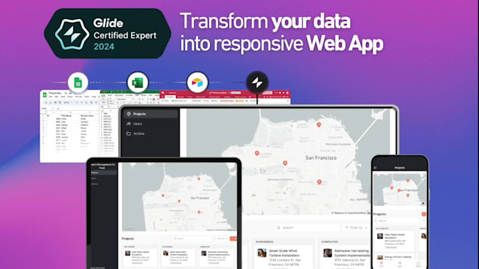 Transform sheet,excel,airtable into web app using glide by Mkglider | Fiverr