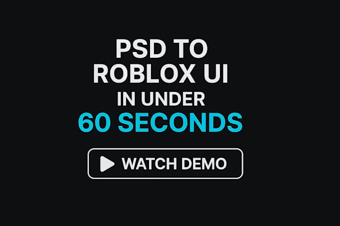 Convierte tu psd en una interfaz de usuario de roblox de alta calidad en un tiempo récord