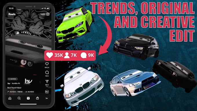 Create visual effect pixar eyes to any your car by Huvido | Fiverr