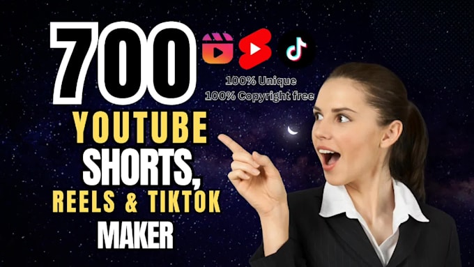 Make 700 engaging youtube shorts video, viral motivational short videos ...
