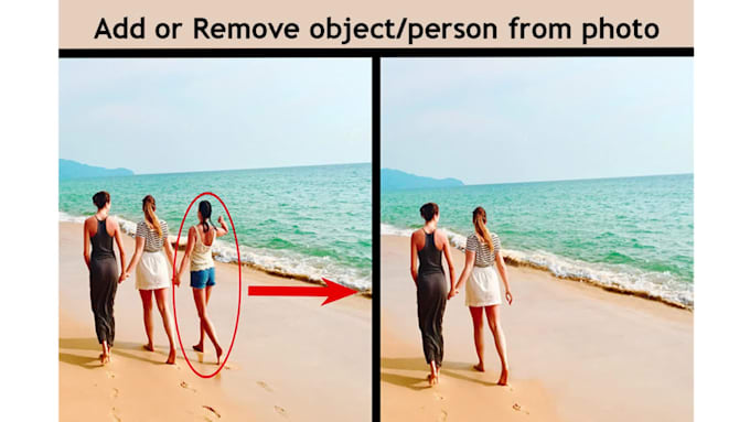 Remove person or objects from your photo by Yaroslavsossa | Fiverr