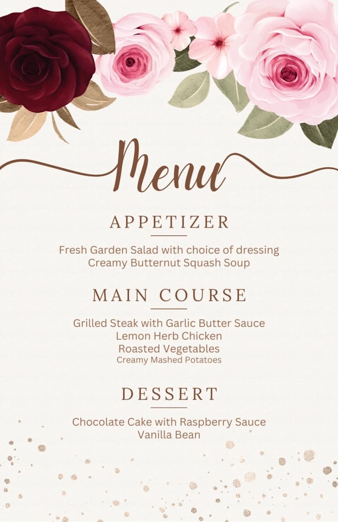 Design modern restaurant food menu and spa, gym, salon menus by Una ...