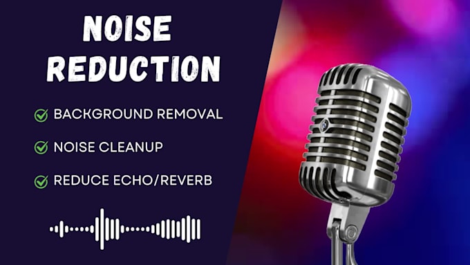 Remove background noise and clean up your audio by Valdiramon99 | Fiverr