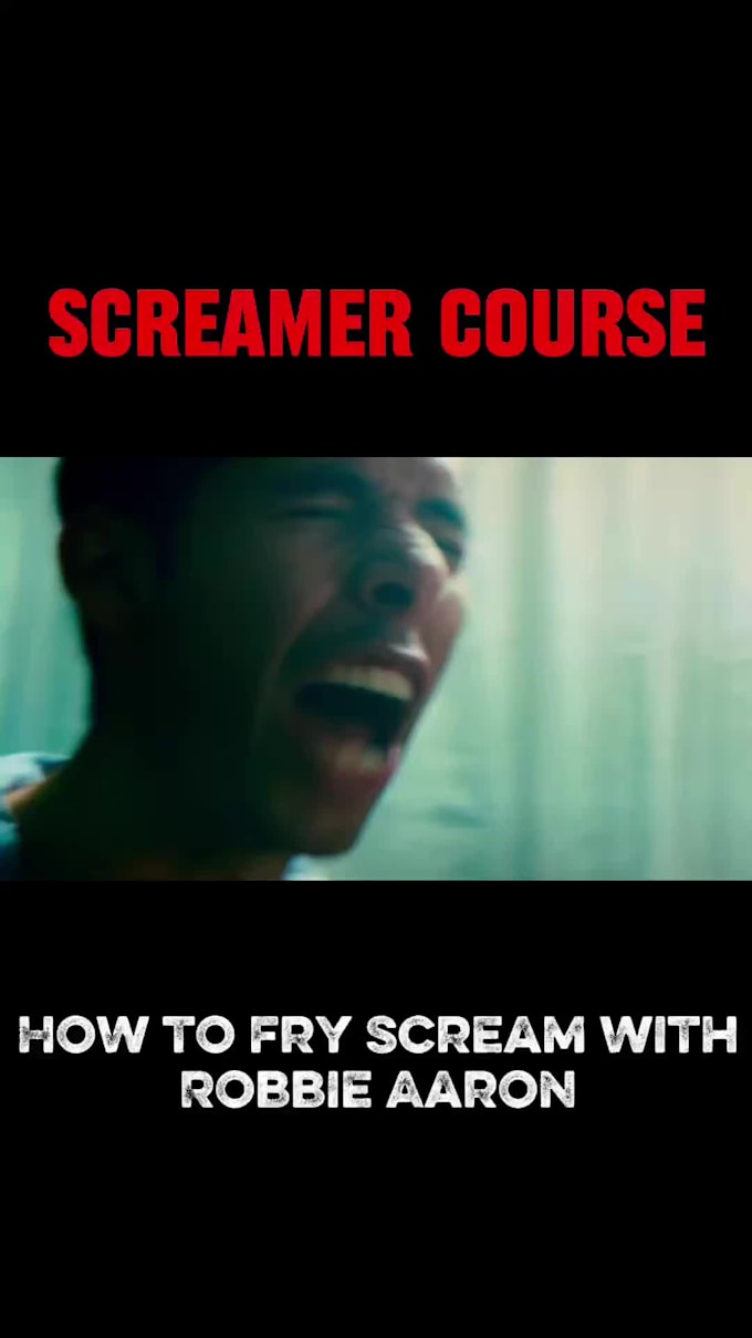 Teach you safe and powerful fry screaming techniques by Robbieoaw | Fiverr