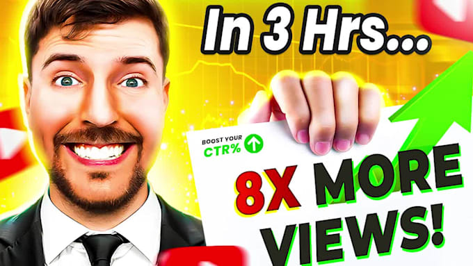 Create high ctr eye catching youtube thumbnails in 3 hours by Ariful ...