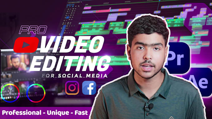 Do professional video editing for your youtube, social media by ...