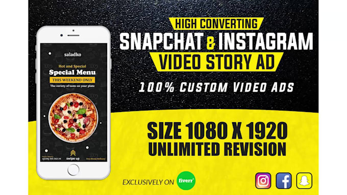 Create unique snapchat video story ads, instagram reels by Freaky_med ...