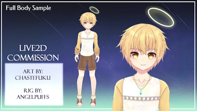 Create your own commercial vtuber model and rigging by Chasteangel | Fiverr