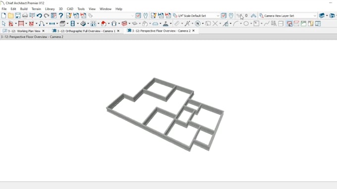 Design house plan, 3d floor plan and rendering in chief architect x12 ...