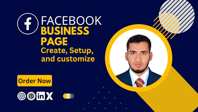 Create, setup, and customize facebook business page by Oemasud | Fiverr