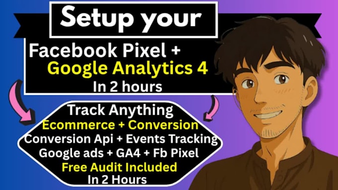 Setup your meta facebook pixel shopify conversion api, ga4, gtm,reddit ...