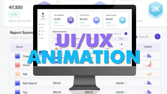 Create ui ux animation, saas animation, your website and mobile app ...