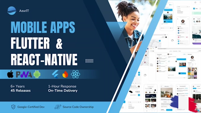 Build a high performance flutter or react mobile app with scalable ...