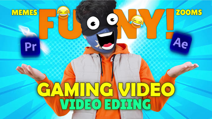 Edit funny gaming video for youtube in 24 hours by Krushal_kalkani | Fiverr