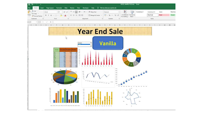 Create excel summary, pivot table, chart, vlookup, complex formula by Arahman9028 | Fiverr