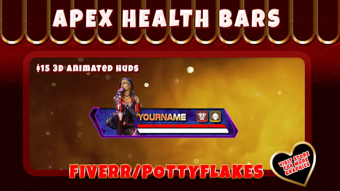 Design animated and static apex legends health bar overlays by ...