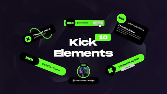 Create premium kick popup animations for your game stream by Uniq ...