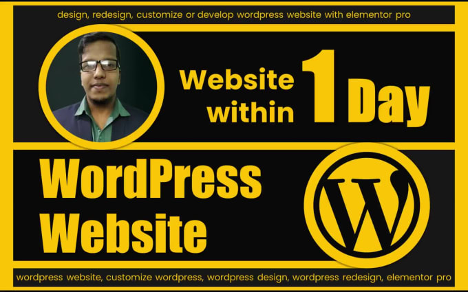 Design, redesign, customize or develop wordpress website with elementor ... Design, redesign, customize or develop wordpress website with elementor ...