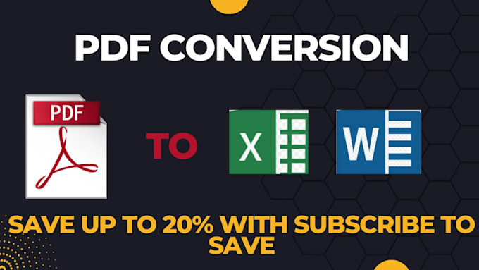 Provide a pdf conversion to convert pdf to excel 20 pages in 24 hours by Mathexpertaqib | Fiverr